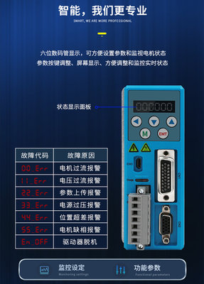 RS485/CANopen Communication 2HSS458-RC Driver 57/60 Two-Phase Closed-Loop Stepper Motor