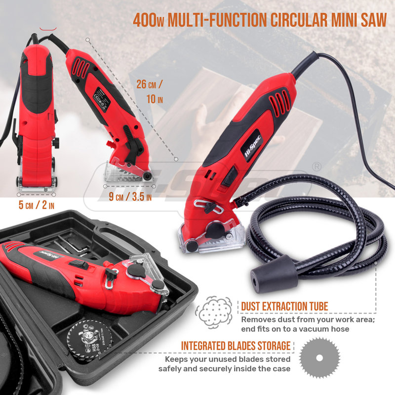 Multifunctional mini saw blade angle grinder hand grinder trimmer red color woodworking electric circular saw