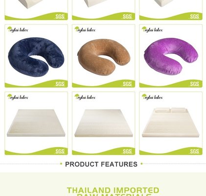 factory supply Sleeping natural Latex Pillow From Thailand Latex Produc  by SGS test