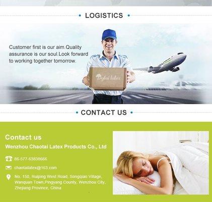 factory supply Sleeping natural Latex Pillow From Thailand Latex Produc  by SGS test