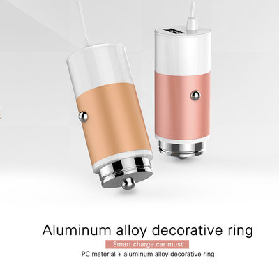 China Hot Selling New Aluminium Alloy Dual USB Car Charger for iPhone iPad iPod Camera Car Charger supplier