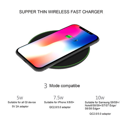 China WIRELESS FAST CHARGER charger 10W QI Wireless Charger fast changing compatible with all device supplier
