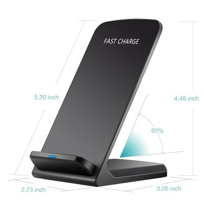 2018 cheap Dock Charging Station Qi Fast Wireless Charger fast phone pad stand for iPhone and for Samsung supplier