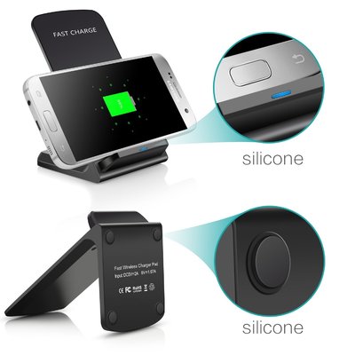 2018 cheap factory price New products fast qi wireless charger S7 for samsung smart phone S6 S7 S8 and Iphone supplier