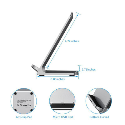 2018 cheap factory price New products fast qi wireless charger S7 for samsung smart phone S6 S7 S8 and Iphone supplier