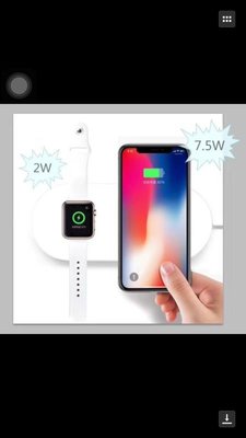 2018 dual wireless charging pad dual wireless mobile charger for Apple watch, for Iphone x/8/8plus supplier