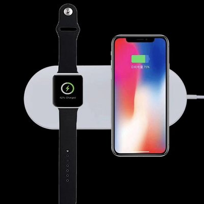 New arrivals 2018 dual wireless charger pad for mobile phone and Apple Watch supplier