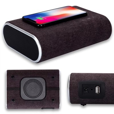 Built-in Wireless charging function mini bluetooth speaker supplier