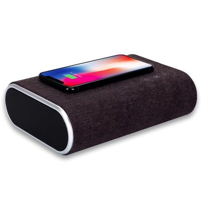WIRELESS CHARGER BT SPEAKER Portable Bluetooth Mini Speaker with Wireless Charging Stereo Bluetooth Speaker supplier