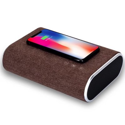 WIRELESS CHARGER BT SPEAKER Portable Bluetooth Mini Speaker with Wireless Charging Stereo Bluetooth Speaker supplier