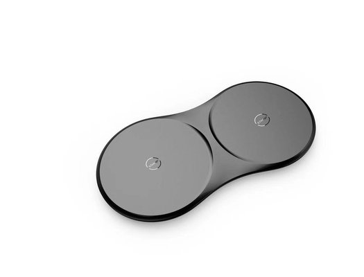 Factory Wholesale High Efficiency 7.5W 10W Total 20W Aluminum Dual QI Fast Wireless Charger Pad for Iphone 8/Iphone X/ S supplier
