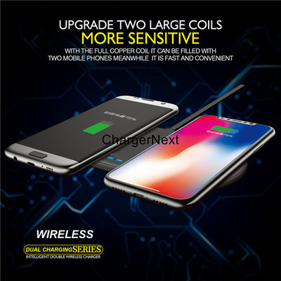 2018 New Round Shape 9v output 7.5W Fast Charge universal QI Mobile Phone Wireless Charger for Samsung S8 for iphone 8 supplier