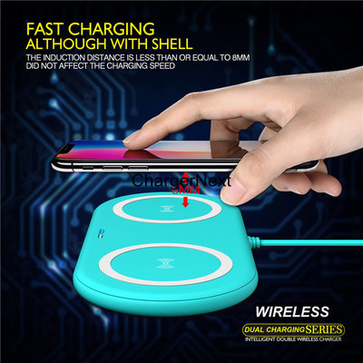 2018 CE FCC 10W FAST Speed Portable mobile phone accessories charger Qi wireless charging pad for iPhone 8 for iPhone X supplier