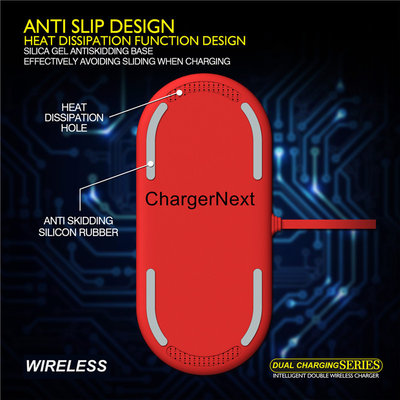 2018 New Round Shape 9v output 7.5W Fast Charge universal QI Mobile Phone Wireless Charger for Samsung S8 for iphone 8 supplier