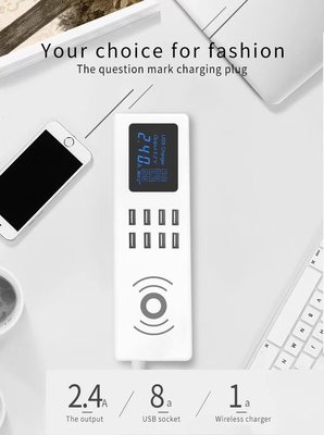 WIRELESS CHARGING USB SOCKET Qi Wireless Charger Charging Pad Universal USB Charger 8 Ports USB Socket for Smart Phone supplier