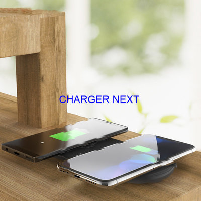 DUAL WIRELESS CHARGER Double Qi Wireless Charger Dual wireless Charger Two Charging Position Wireless Charging Pad supplier
