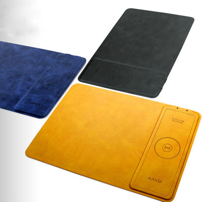 MOUSE PAD WIRELESS CHARGER New PU Leather Qi universal Wireless Charging Pad mouse for iPhone X/8 charger Mouse Pad supplier