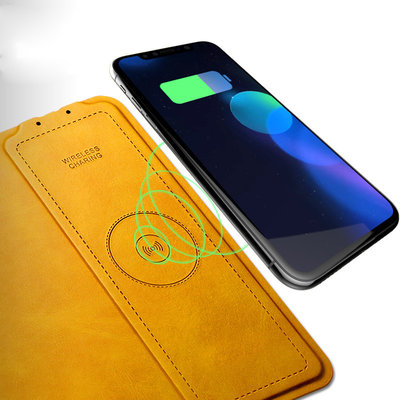 MOUSE PAD WIRELESS CHARGER 10w universal compatible Leather fast qi wireless charging charger mouse pad for Apple iPhone supplier