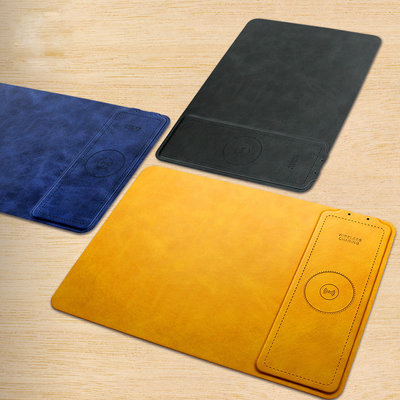 MOUSE PAD WIRELESS CHARGER 10w universal compatible Leather fast qi wireless charging charger mouse pad for Apple iPhone supplier