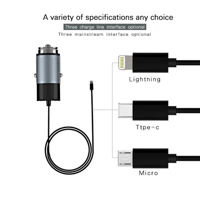 Hot Selling New Aluminium Alloy Dual USB Car Charger for iPhone iPad iPod Camera Car Charger supplier
