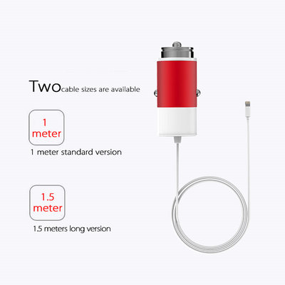 Hot Selling New Aluminium Alloy Dual USB Car Charger for iPhone iPad iPod Camera Car Charger supplier
