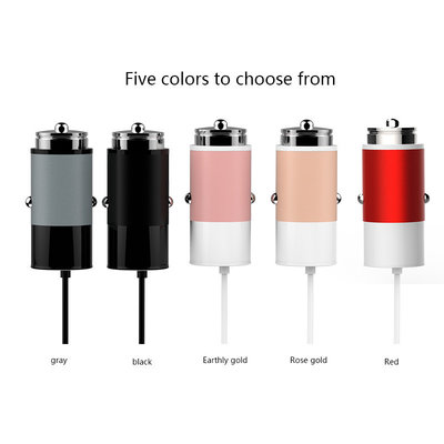 Hot Selling New Aluminium Alloy Dual USB Car Charger for iPhone iPad iPod Camera Car Charger supplier