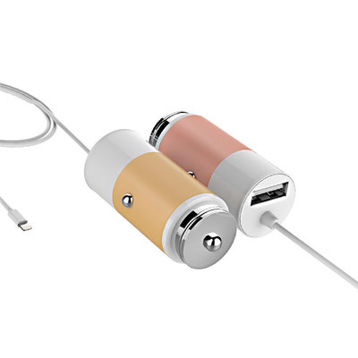 Hot Selling New Aluminium Alloy Dual USB Car Charger for iPhone iPad iPod Camera Car Charger supplier
