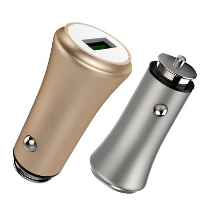 3.6A 18W FAST USB CAR CHARGER with Monitoring Aluminum Alloy Multi colors for OPPO and smart phones supplier