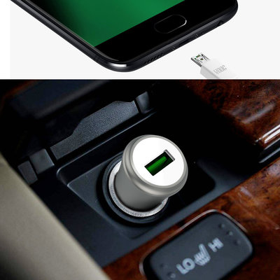 3.6A 18W FAST USB CAR CHARGER with Monitoring Aluminum Alloy Multi colors for OPPO and smart phones supplier