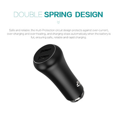 6A Dual USB CAR CHARGER QC3.0 Universal Compatible HOCO 36W Dual USB Car Fast Charger QC3.0 Quick Charge 3.0 USB supplier