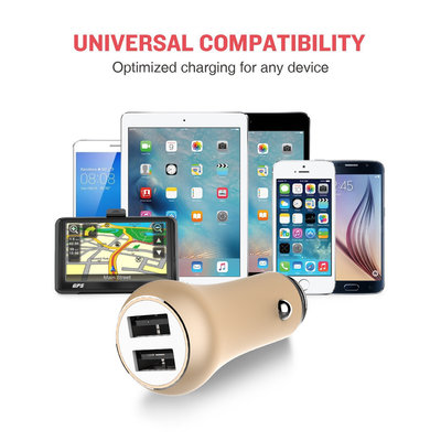 6A Dual USB CAR CHARGER QC3.0 Universal Compatible HOCO 36W Dual USB Car Fast Charger QC3.0 Quick Charge 3.0 USB supplier