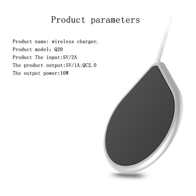WIRELESS CHARGER PAD smart wireless fast charger for both Android and IOS New design 2018 hot sale supplier