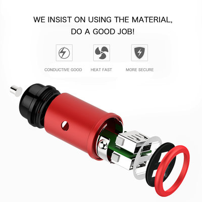 4.8A Dual USB CAR CHARGER  Universal Compatible HOCO USB CAR CHARGER for all electronics supplier