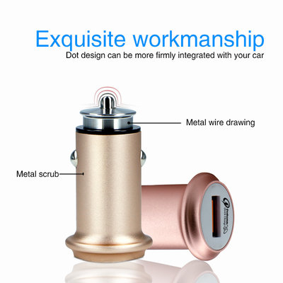 FQC08 Qualcomm quick charge 3.0 car usb charger, universal car charger for phones, top selling car usb charger supplier