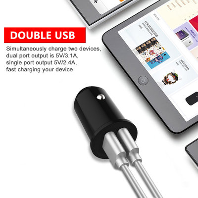4.8A Dual USB CAR CHARGER  Universal Compatible USB CAR CHARGER for all electronics cheap price supplier
