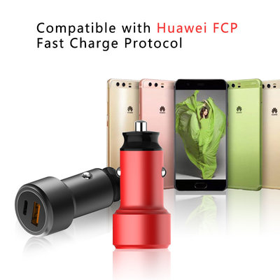PD+USB 2.1A CAR CHARGER FAST USB CAR CHARGER Compatible with all smart phones, type-c fast car charge supplier