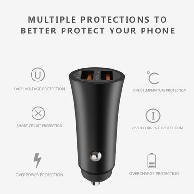 F655 QC3.0+ UDB2.1A Dual car charger, universal car charger for phones, top selling car usb charger supplier