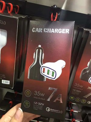 7A CAR CHARGER  QC3.0 3 USB Universal Compatible USB CAR CHARGER for all electronics cheap price supplier
