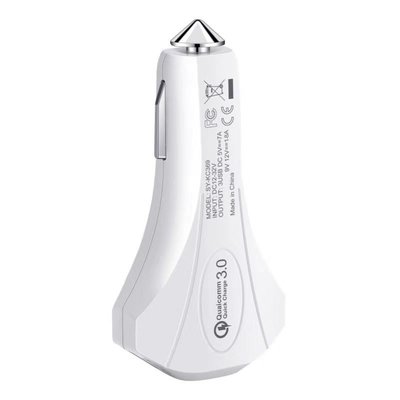 7A 3 USB CAR CHARGER  QC3.0 TYPE-C+ USB Universal Compatible USB CAR CHARGER for all electronics cheap price model 369 supplier