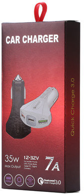 7A 3 USB CAR CHARGER  QC3.0 TYPE-C+ USB Universal Compatible USB CAR CHARGER for all electronics cheap price model 369 supplier