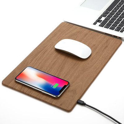 10W MOUSE PAD WIRELESS CHARGER 10w universal compatible Leather fast qi wireless charging charger mouse pad for iPhone supplier