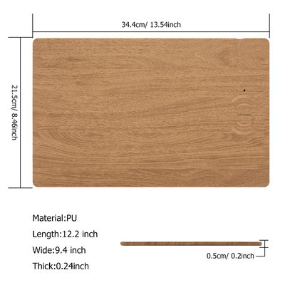 10W MOUSE PAD WIRELESS CHARGER 10w universal compatible Leather fast qi wireless charging charger mouse pad for iPhone supplier
