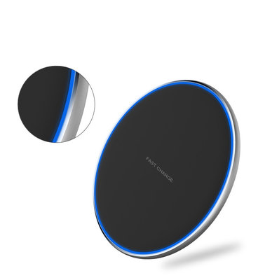 10W WIRELESS CHARGER PAD Ultra Slim Aluminum Fast Qi Wireless Charger Pad compatible woth 7.5W 5W supplier