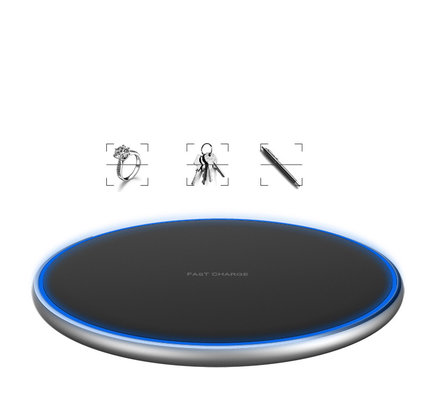 10W WIRELESS CHARGER PAD Ultra Slim Aluminum Fast Qi Wireless Charger Pad compatible woth 7.5W 5W supplier