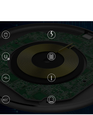 10W WIRELESS CHARGER PAD Ultra Slim Aluminum Fast Qi Wireless Charger Pad compatible woth 7.5W 5W supplier