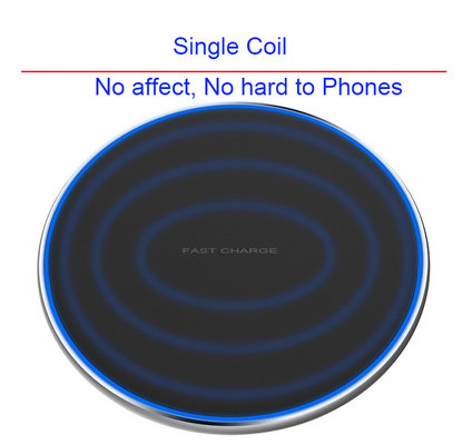 10W WIRELESS CHARGER PAD Ultra Slim Aluminum Fast Qi Wireless Charger Pad compatible woth 7.5W 5W supplier