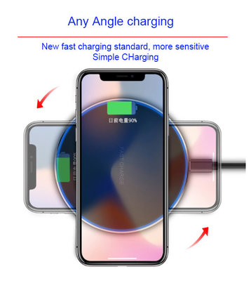 10W WIRELESS CHARGER PAD Ultra Slim Aluminum Fast Qi Wireless Charger Pad compatible woth 7.5W 5W supplier
