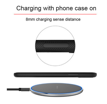 10W WIRELESS CHARGER PAD Ultra Slim Aluminum Fast Qi Wireless Charger Pad compatible woth 7.5W 5W supplier
