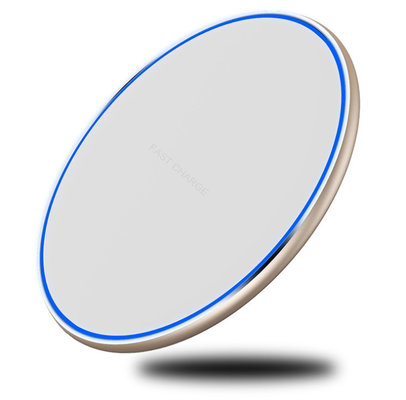 10W WIRELESS CHARGER PAD Ultra Slim Aluminum Fast Qi Wireless Charger Pad compatible woth 7.5W 5W supplier
