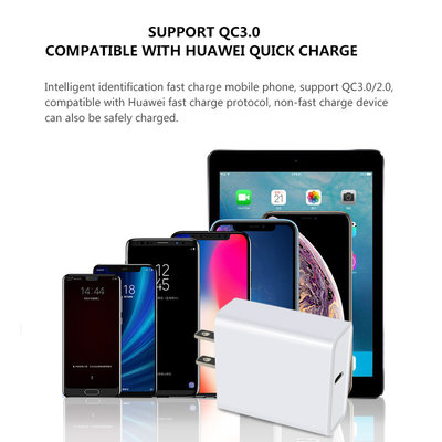24W US PD TRAVEL CHARGER TYPE-C 28W FAST CHRGER for Macbook compatible with HUAWEI QUICK CHARGE QC3.0/QC2.0 supplier